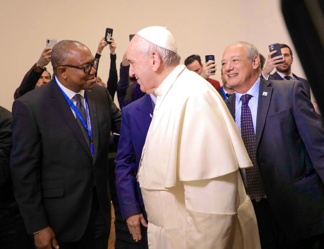 Photos: Peter Obi meets Pope Francis at the Vatican - Expressive Info