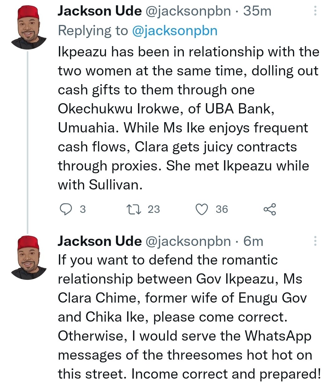 Gov Ikpeazu in alleged romance with actress Chike Ike and ex Enugu ...