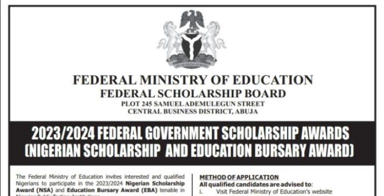 Application for FG Tertiary Education Scholarship opens - How to Apply - Expressive Info