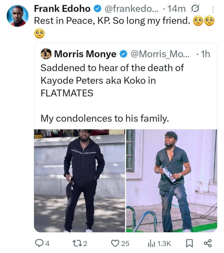 Heartbreaking! "My Flatmates" Actor, Kayode Peters is dead - Expressive ...